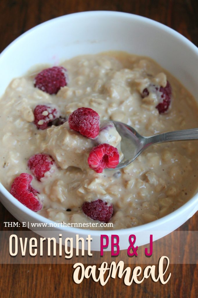 Overnight PB & J Oatmeal | THM: E - Northern Nester
