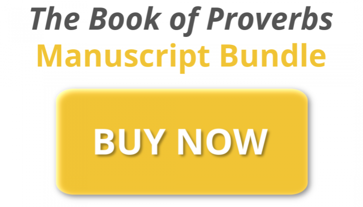 The Book Of Proverbs Manuscript Copywork - Northern Nester